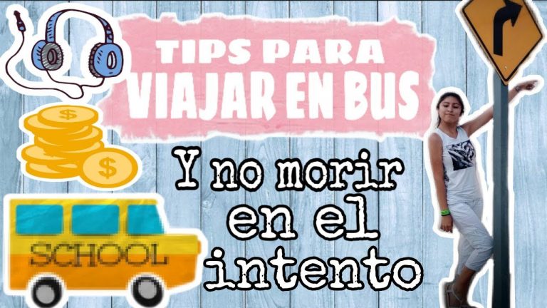 Consejos para viajar en bus | Actualizado octubre 2025